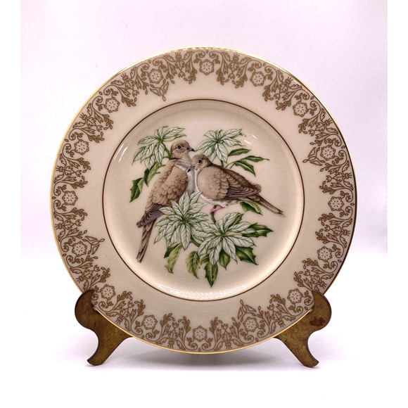 Lenox | Accents | Lenox 99 Garden Bird Plate Collection Turtle Dove W ...